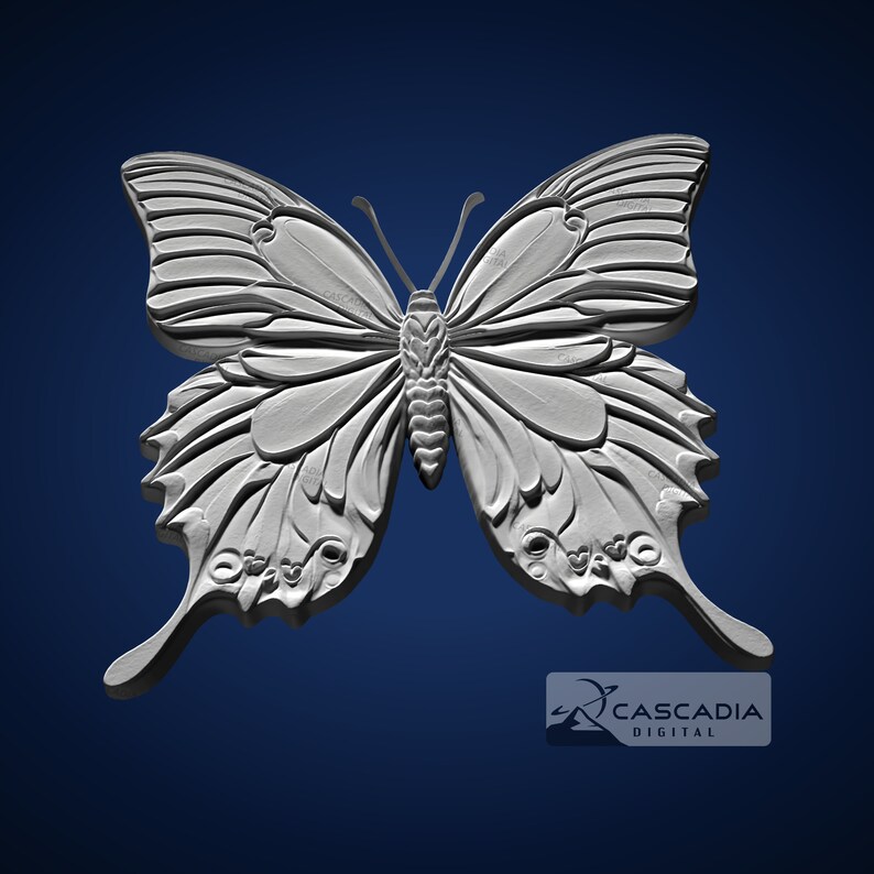 Butterfly - STL Model for CNC Router and 3D Printing - Etsy