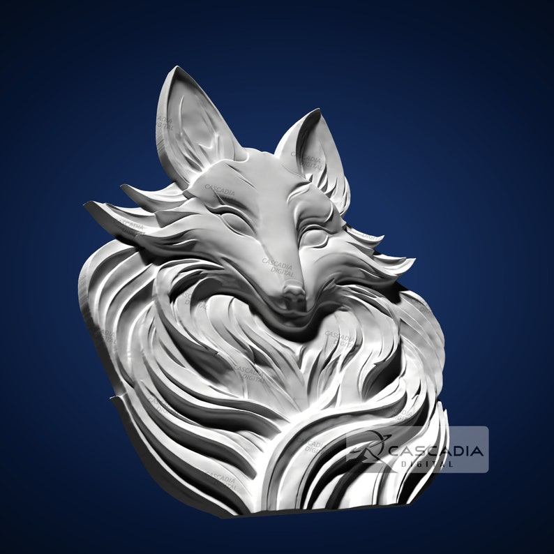 Fox Wolf Dog - STL Model for CNC Router and 3D Printing - Etsy