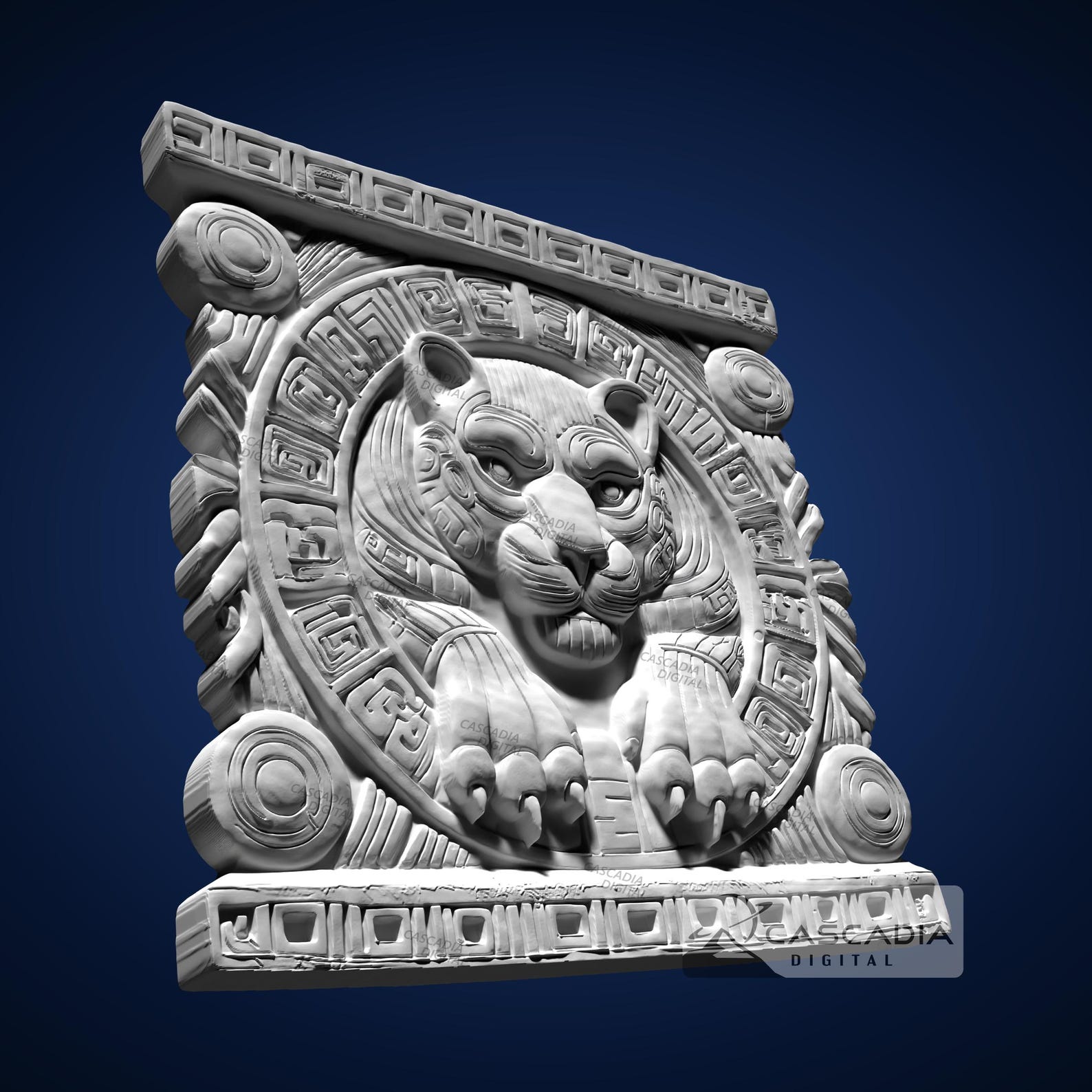 Jaguar Aztec - STL Model for CNC Router and 3D Printing - Etsy