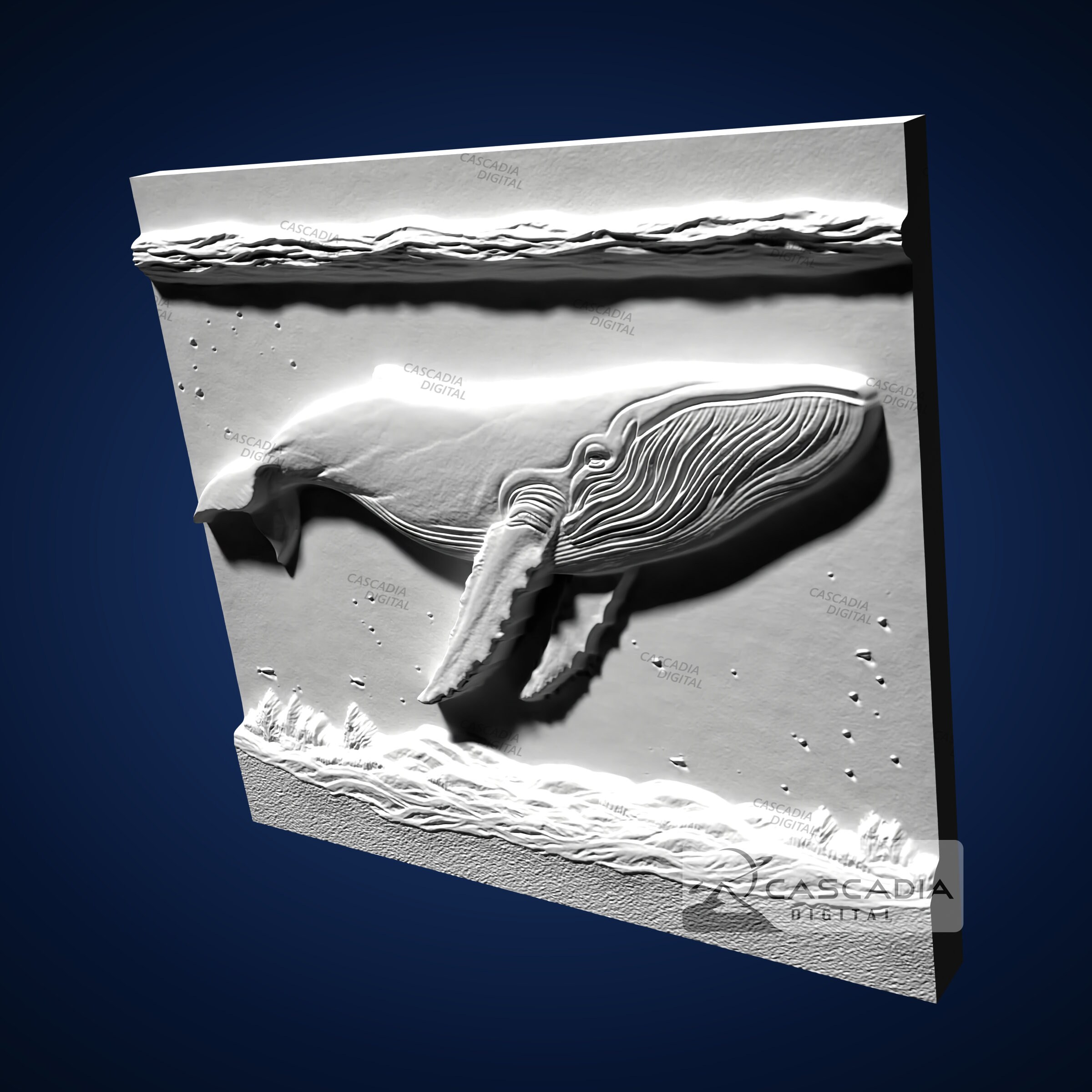 Blue Whale - STL Model for CNC Router and 3D Printing - Etsy Canada