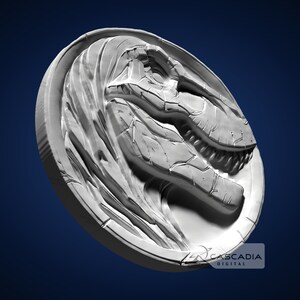 Trex Round 3D STL File for CNC Router, 3D Print, Casting, Wood Carving ...