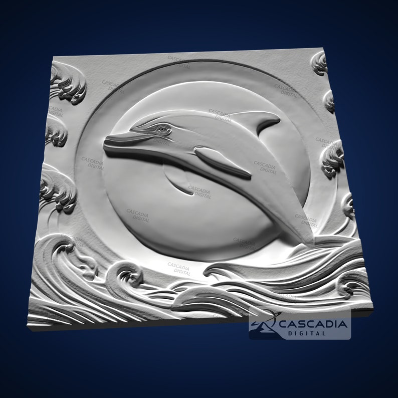 Dolphin Sun - STL Model for CNC Router and 3D Printing - Etsy