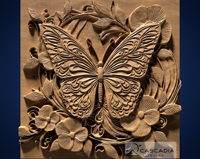 Butterfly - STL Model for CNC Router and 3D Printing - Etsy Canada