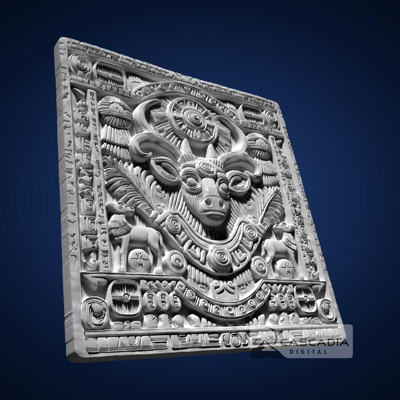 Deer Aztec - STL Model for CNC Router and 3D Printing - Etsy