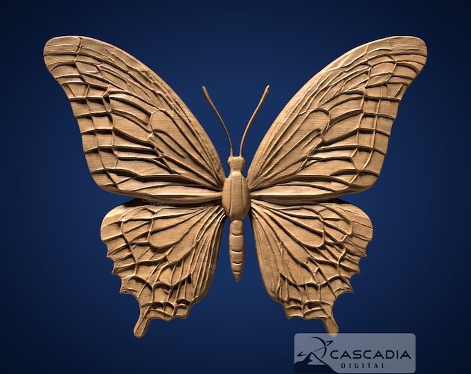 Butterfly - STL Model for CNC Router and 3D Printing - Etsy
