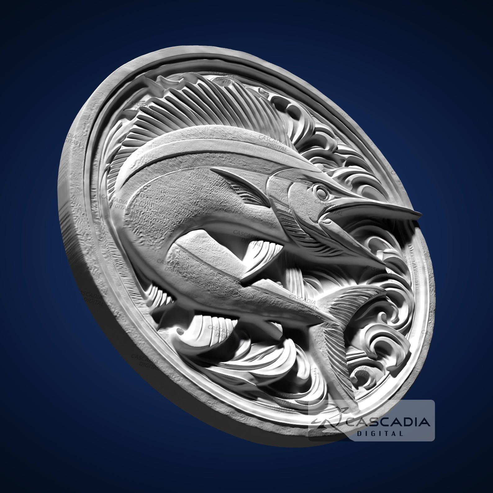 Marlin Round - STL Model for CNC Router and 3D Printing - Etsy