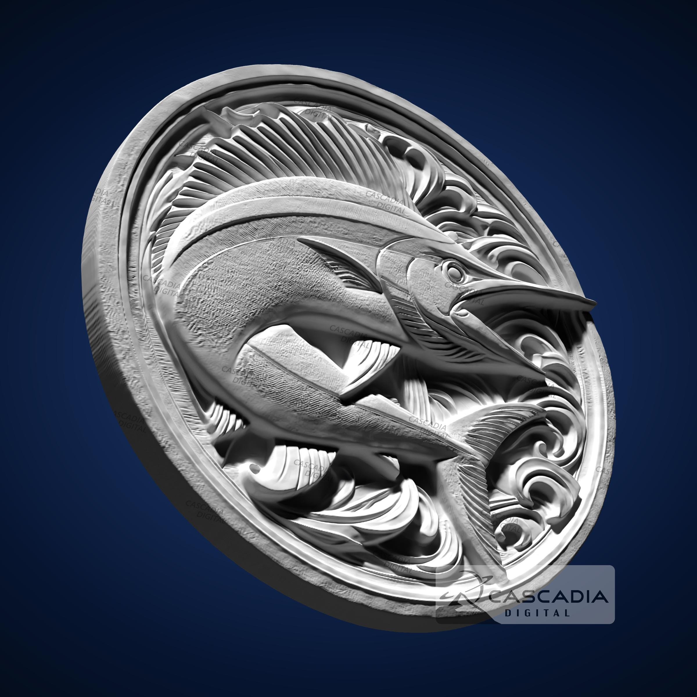 Marlin Round - STL Model for CNC Router and 3D Printing - Etsy