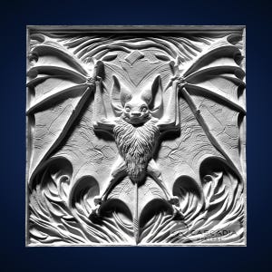 Bat - STL Model for CNC Router and 3D Printing - Etsy