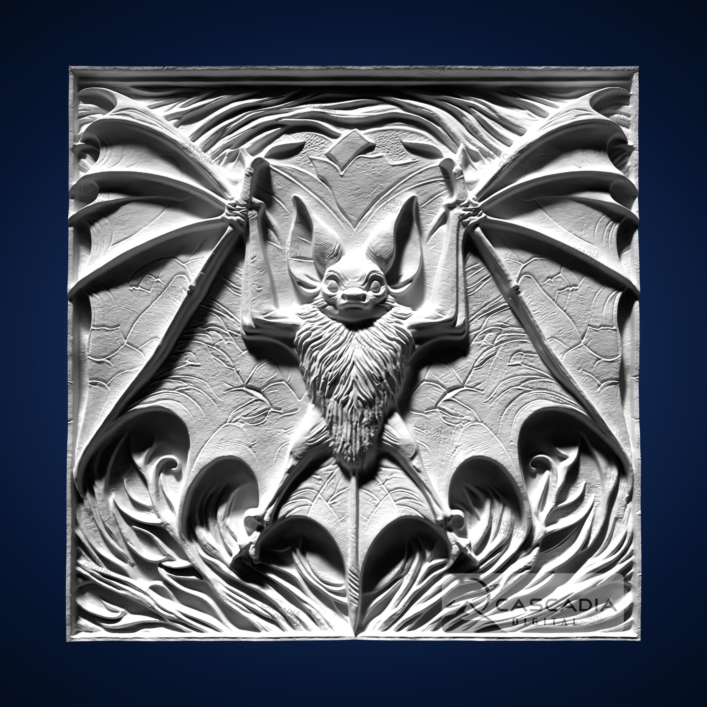 Bat - STL Model for CNC Router and 3D Printing - Etsy