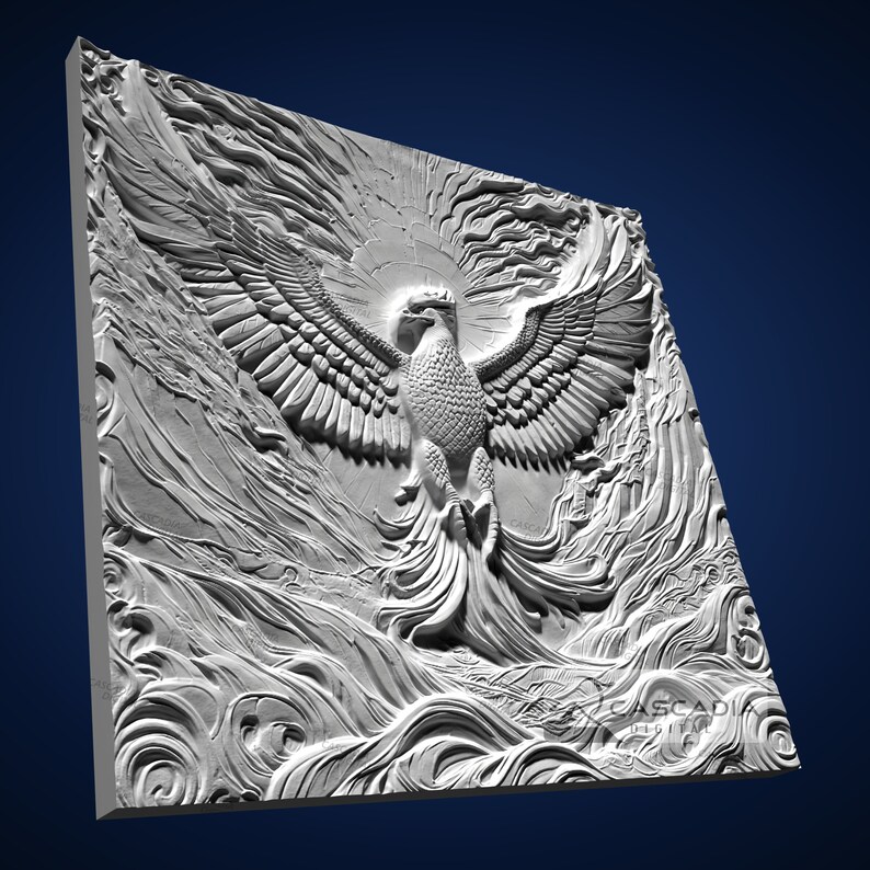 Phoenix Mountain Valley 3D STL File for CNC Router, 3D Print, Casting ...