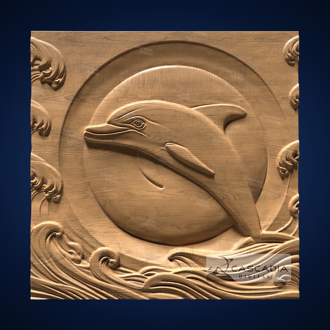 Dolphin Sun - STL Model for CNC Router and 3D Printing - Etsy UK