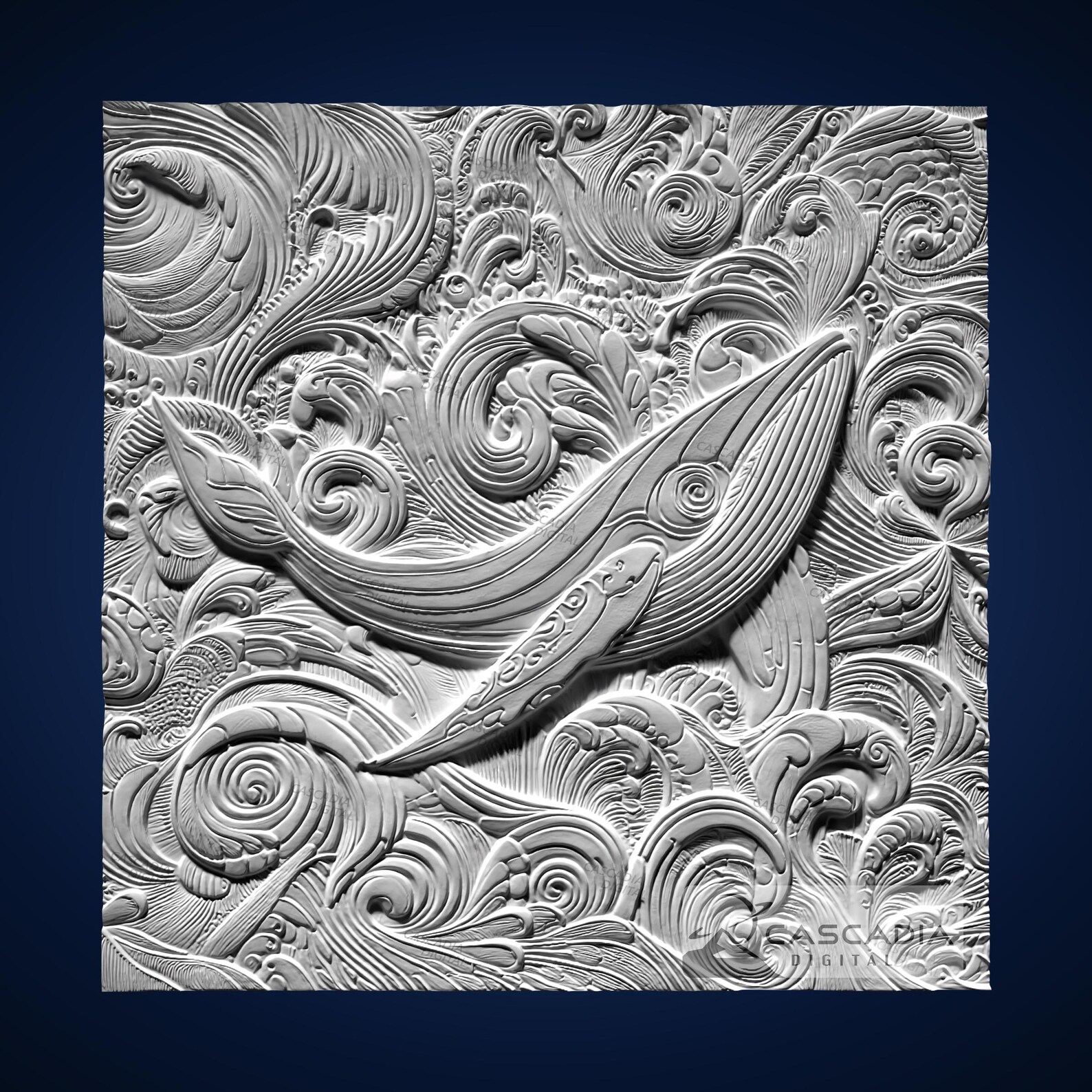 Whale - STL Model for CNC Router and 3D Printing - Etsy