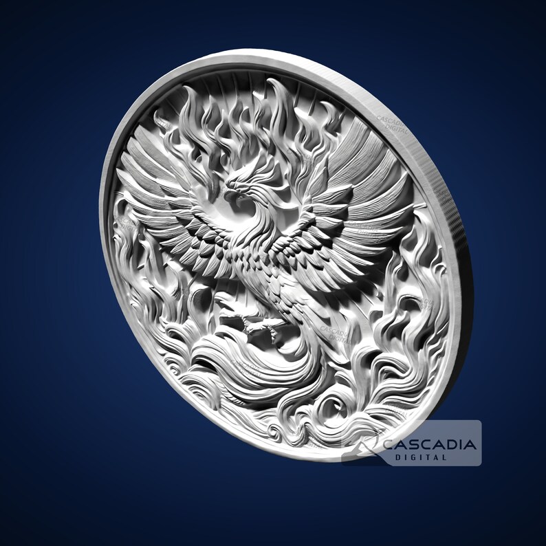 Phoenix Round - STL Model for CNC Router and 3D Printing - Etsy