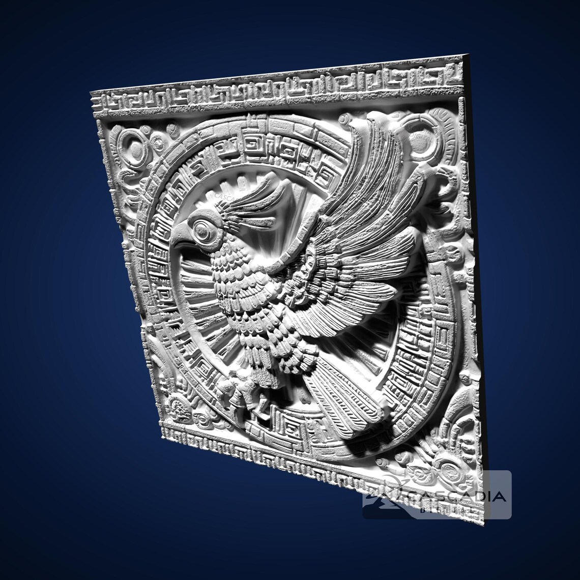 Bird Aztec Mayan - STL Model for CNC Router and 3D Printing - Etsy