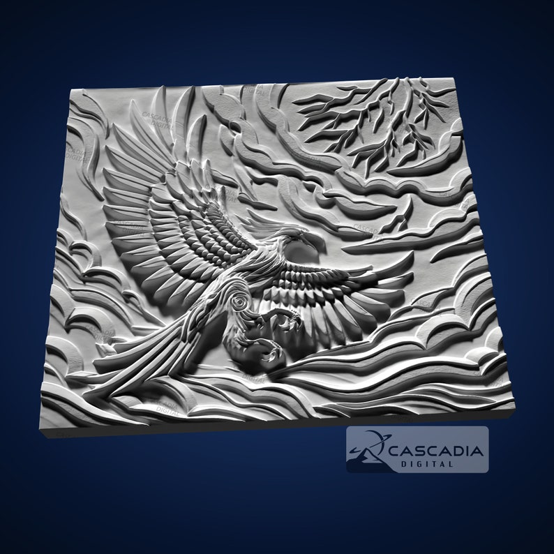 Thunderbird Lightning - STL Model for CNC Router and 3D Printing - Etsy