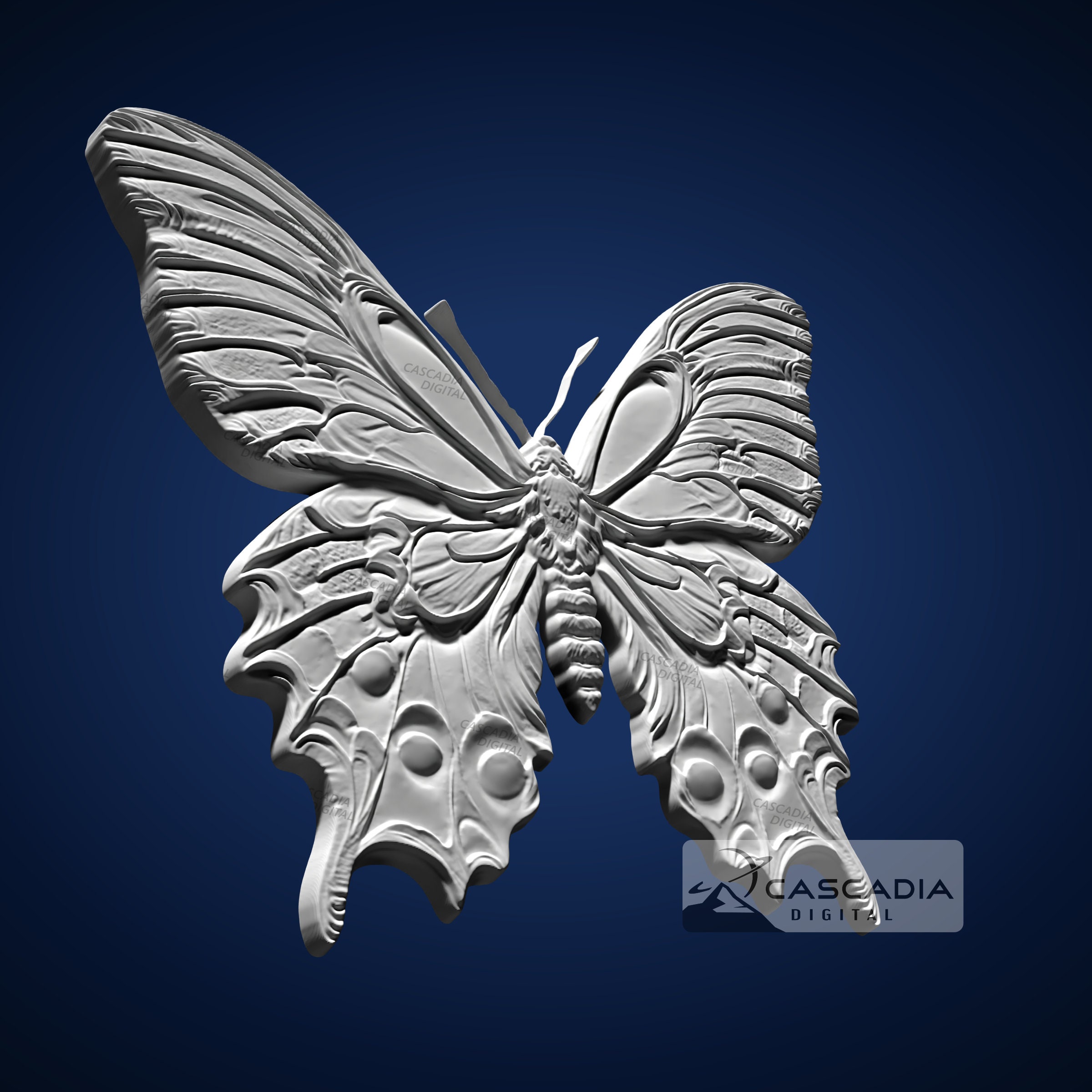 Butterfly - STL Model for CNC Router and 3D Printing - Etsy