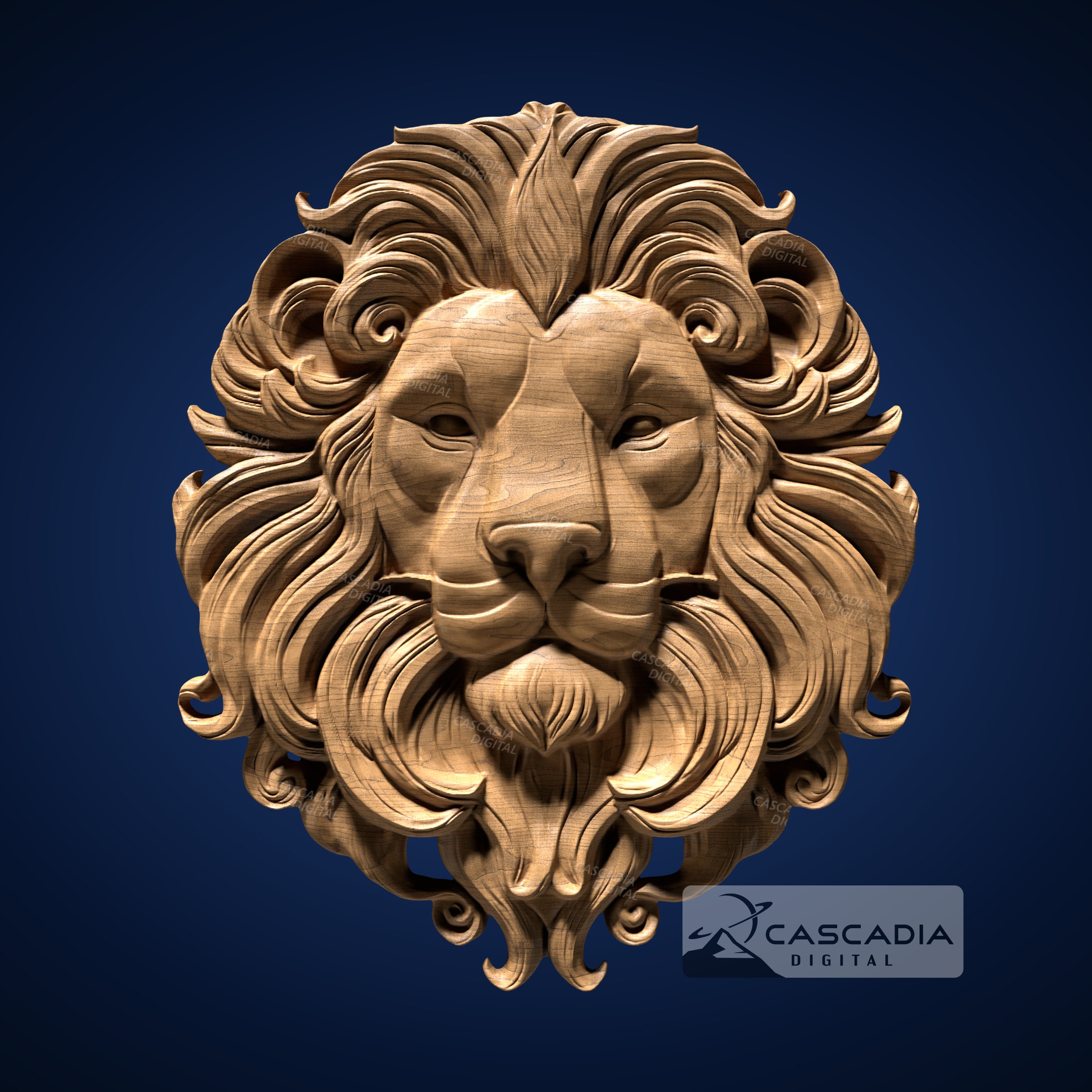 Lion Head - STL Model for CNC Router and 3D Printing - Etsy