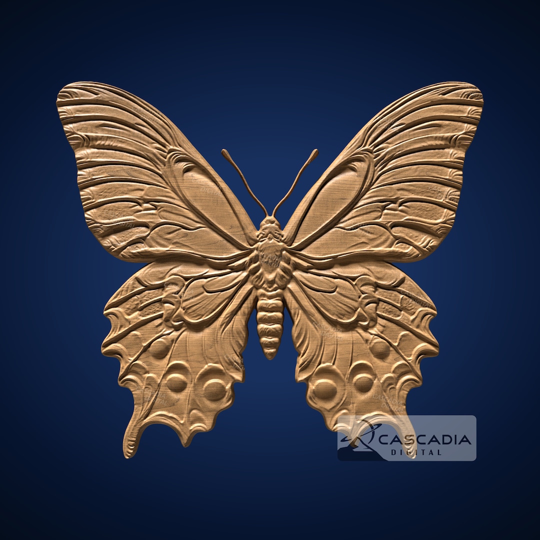 Butterfly - STL Model for CNC Router and 3D Printing - Etsy