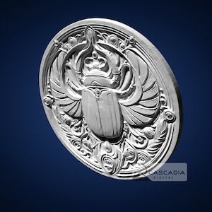 Scarab Egyptian Round - 3D STL Model for CNC/3D Printing - Animal ...