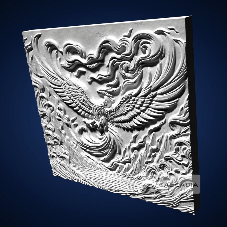 Phoenix Mountain Valley 3D STL File for CNC Router, 3D Print, Casting ...