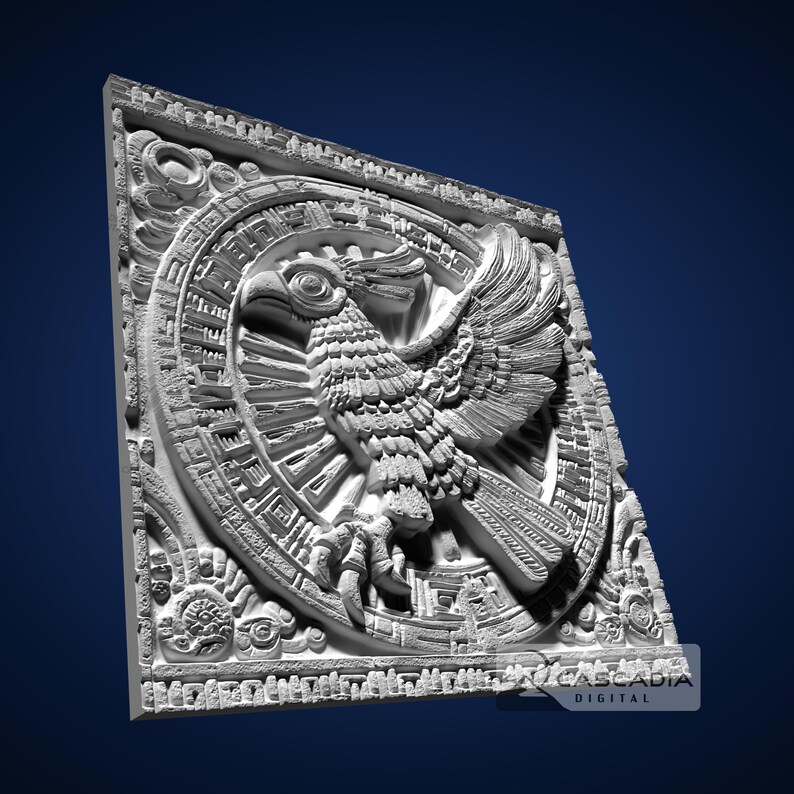 Bird Aztec Mayan - STL Model for CNC Router and 3D Printing - Etsy