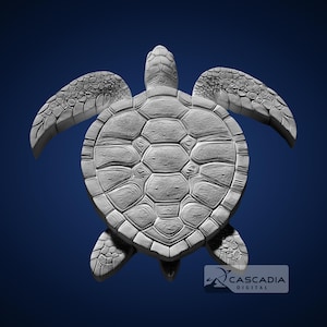 Sea Turtle - STL Model for CNC Router and 3D Printing - Etsy
