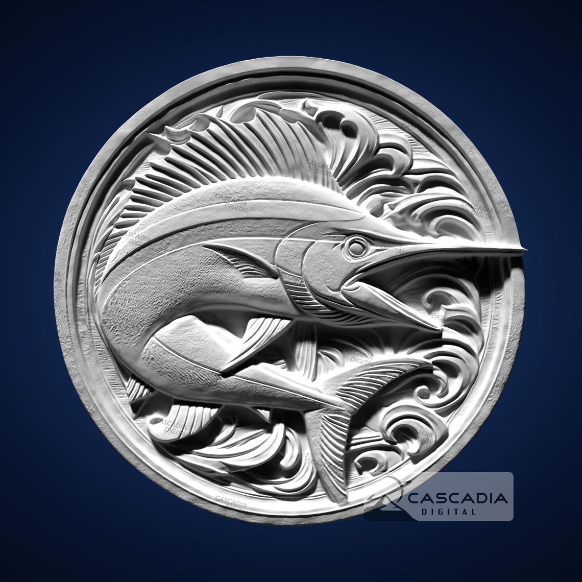Marlin Round - STL Model for CNC Router and 3D Printing - Etsy