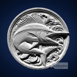 Marlin Round - STL Model for CNC Router and 3D Printing - Etsy