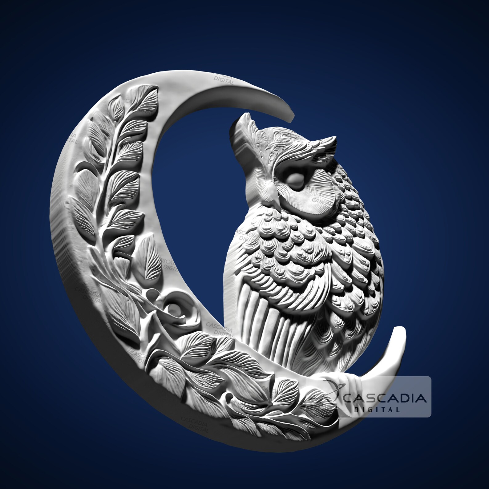 Owl Moonlight - STL Model for CNC Router and 3D Printing - Etsy Canada