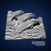 Dolphin Waves - STL Model for CNC Router and 3D Printing - Etsy