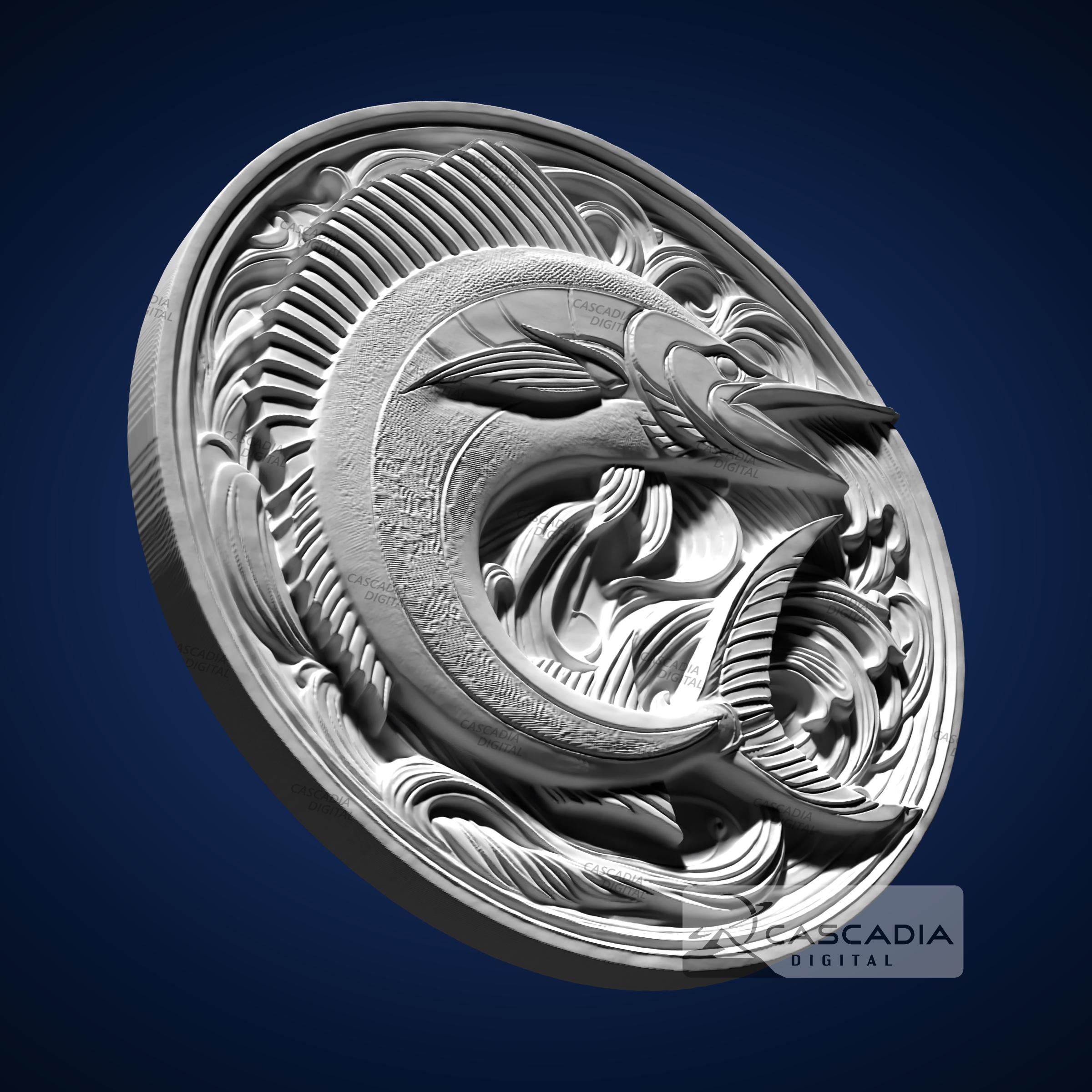 Marlin Round - STL Model for CNC Router and 3D Printing - Etsy