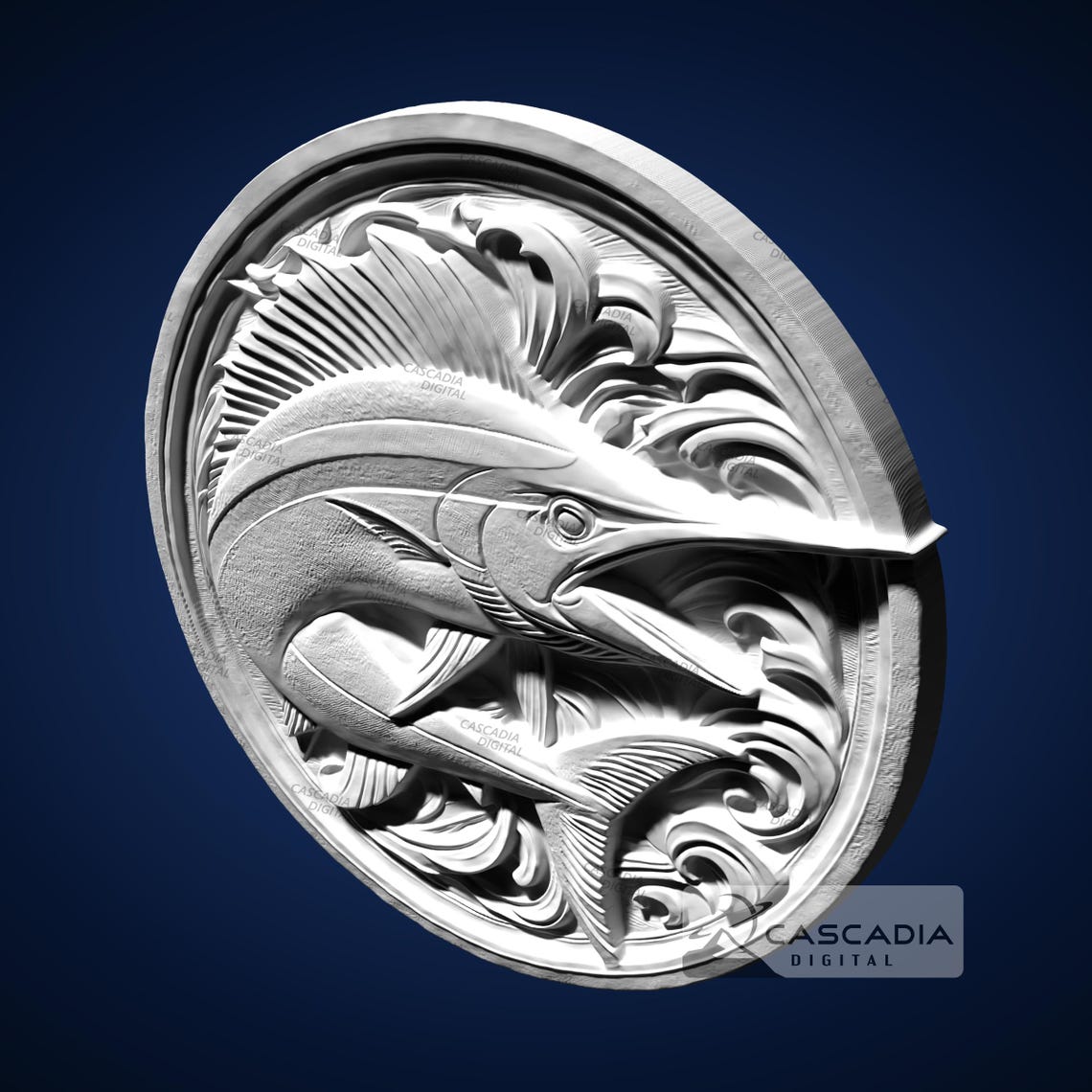 Marlin Round - STL Model for CNC Router and 3D Printing - Etsy