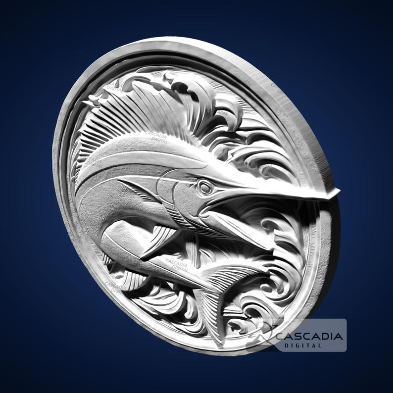 Marlin Round - STL Model for CNC Router and 3D Printing - Etsy