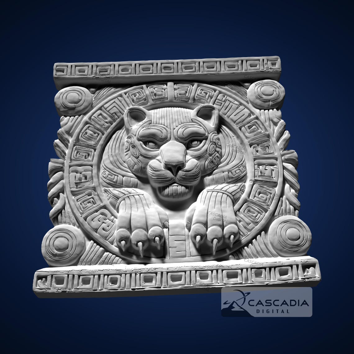 Jaguar Aztec - STL Model for CNC Router and 3D Printing - Etsy