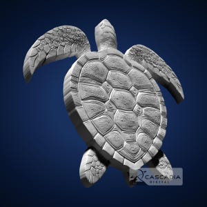 Sea Turtle - 3D STL Model for CNC/3D Printing - Ocean Marine Sea Animal ...
