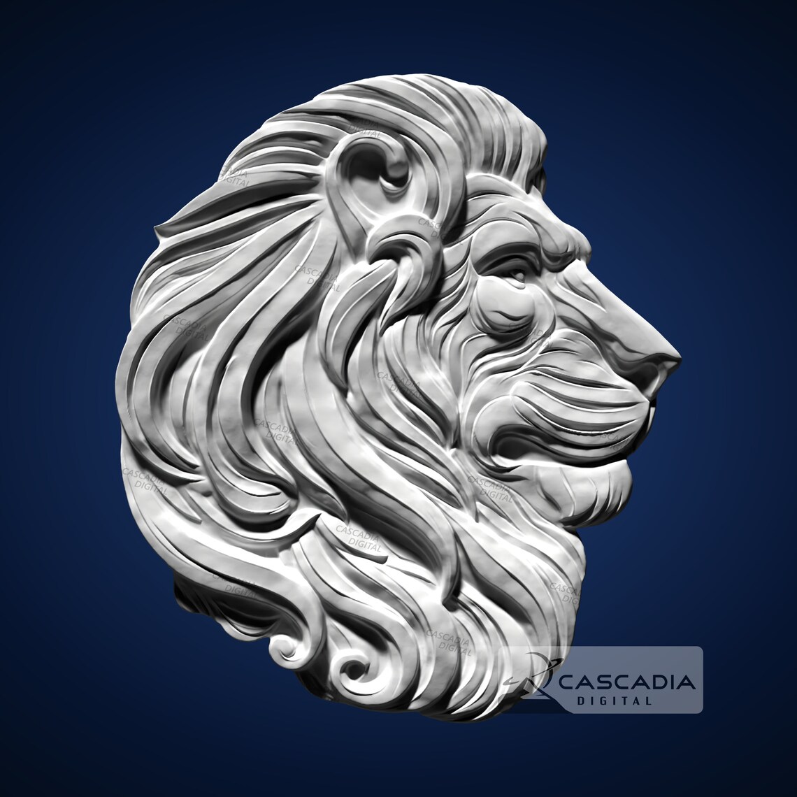 Lion Head - STL Model for CNC Router and 3D Printing - Etsy