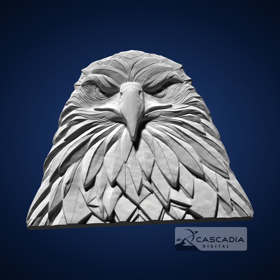 Bald Eagle Head - STL Model for CNC Router and 3D Printing - Etsy