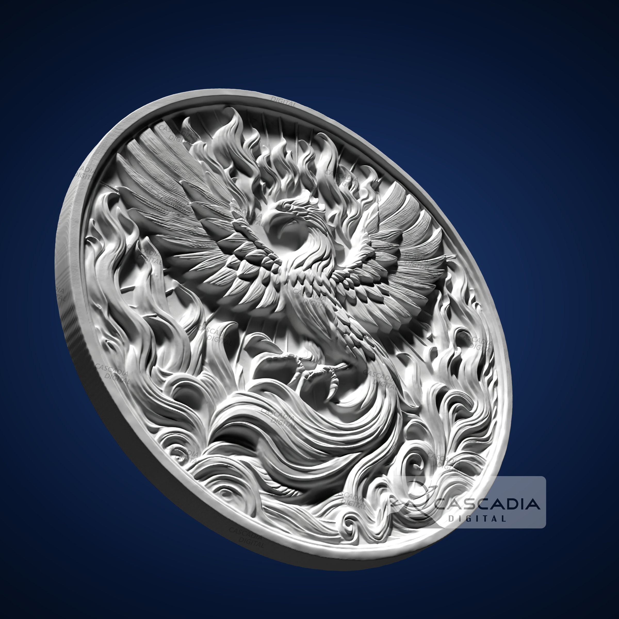 Phoenix Round - STL Model for CNC Router and 3D Printing - Etsy