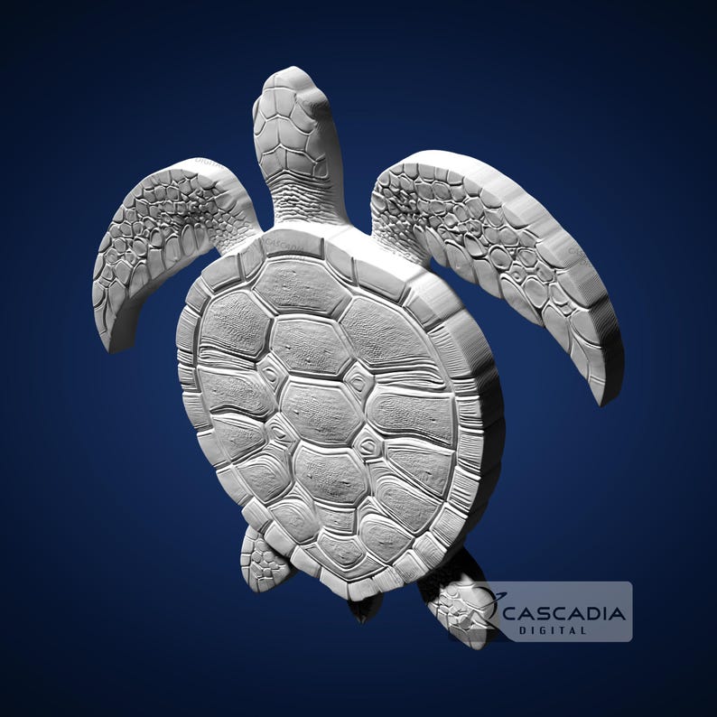 Sea Turtle - STL Model for CNC Router and 3D Printing - Etsy