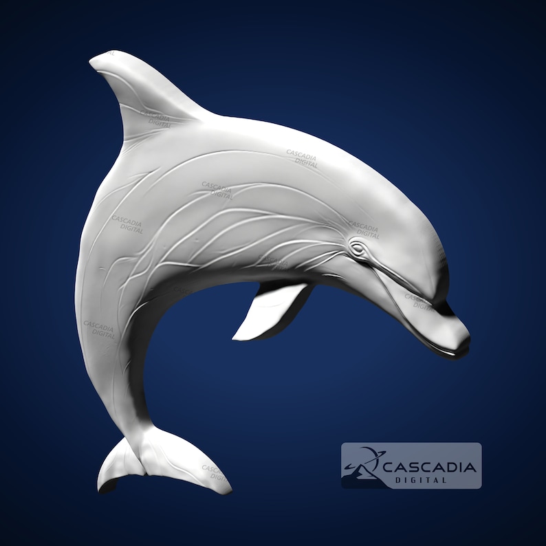 Dolphin - STL Model for CNC Router and 3D Printing - Etsy