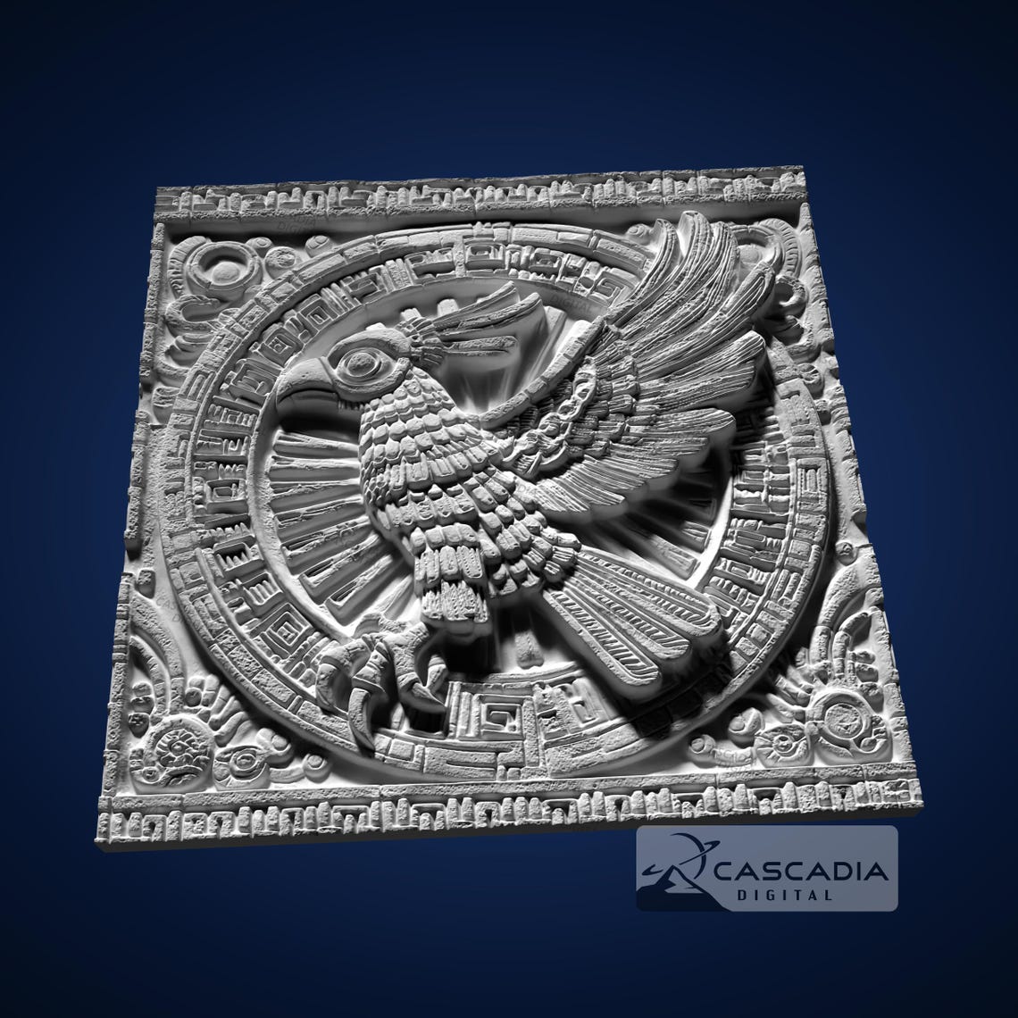 Bird Aztec Mayan - STL Model for CNC Router and 3D Printing - Etsy