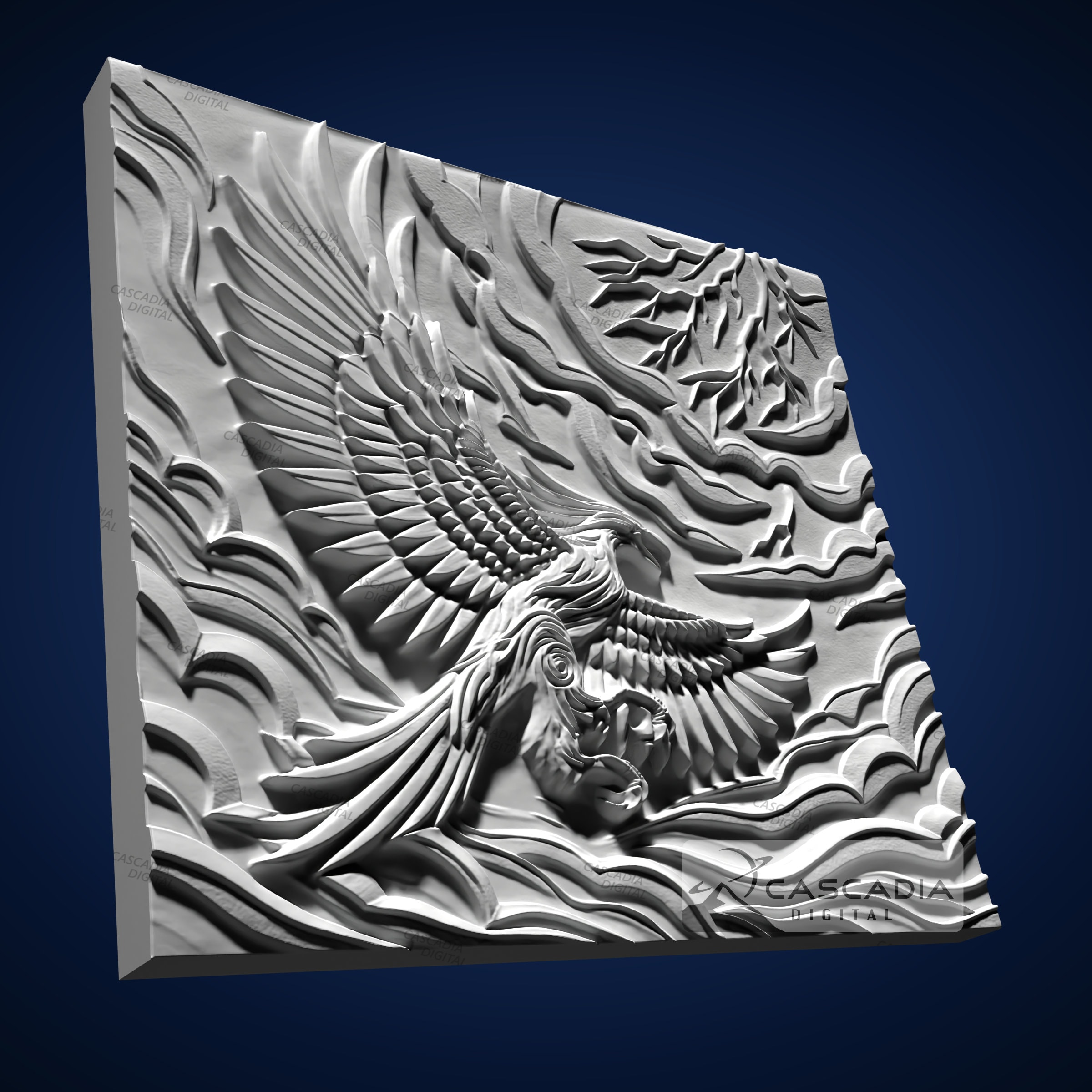 Thunderbird Lightning - STL Model for CNC Router and 3D Printing - Etsy
