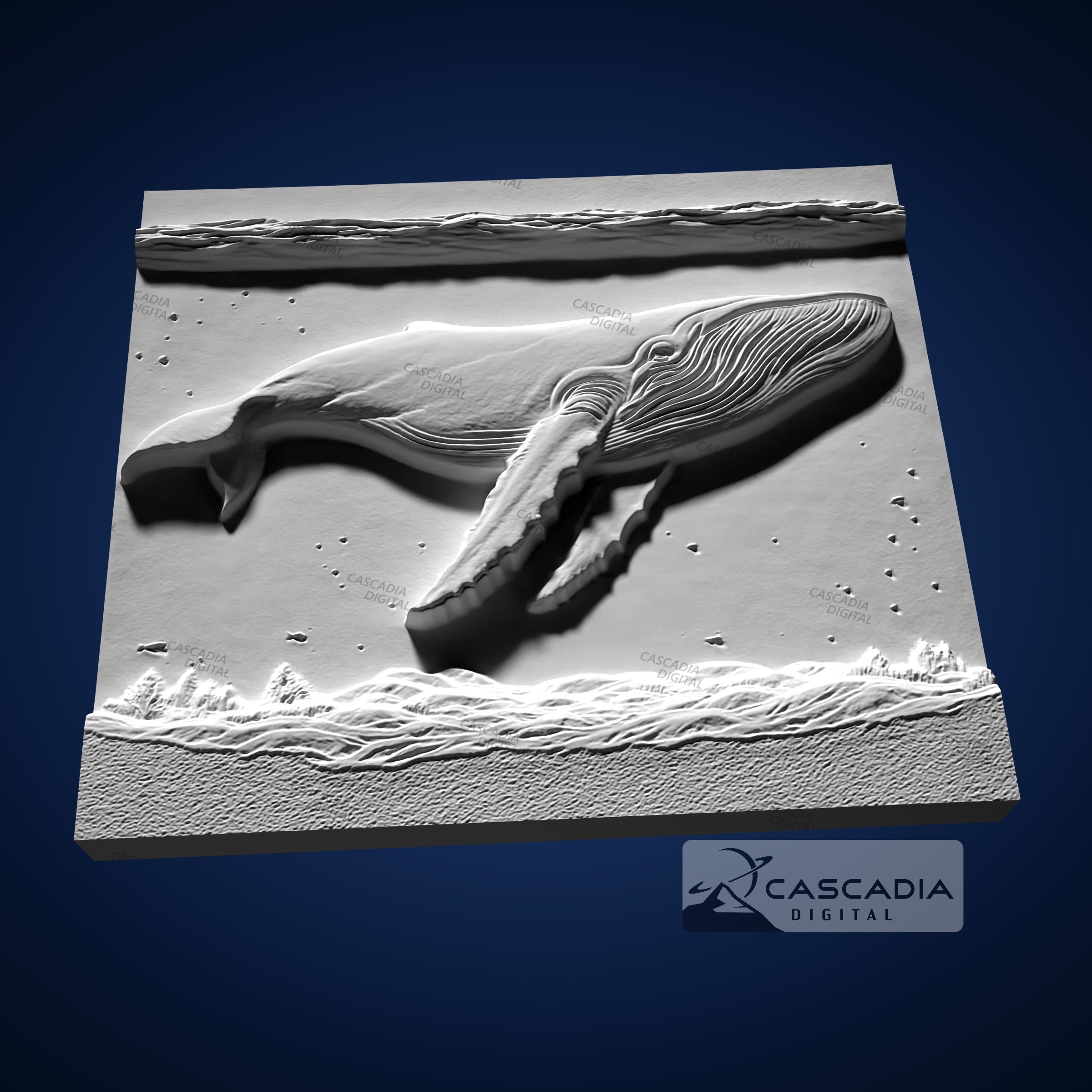 Blue Whale - STL Model for CNC Router and 3D Printing - Etsy Canada