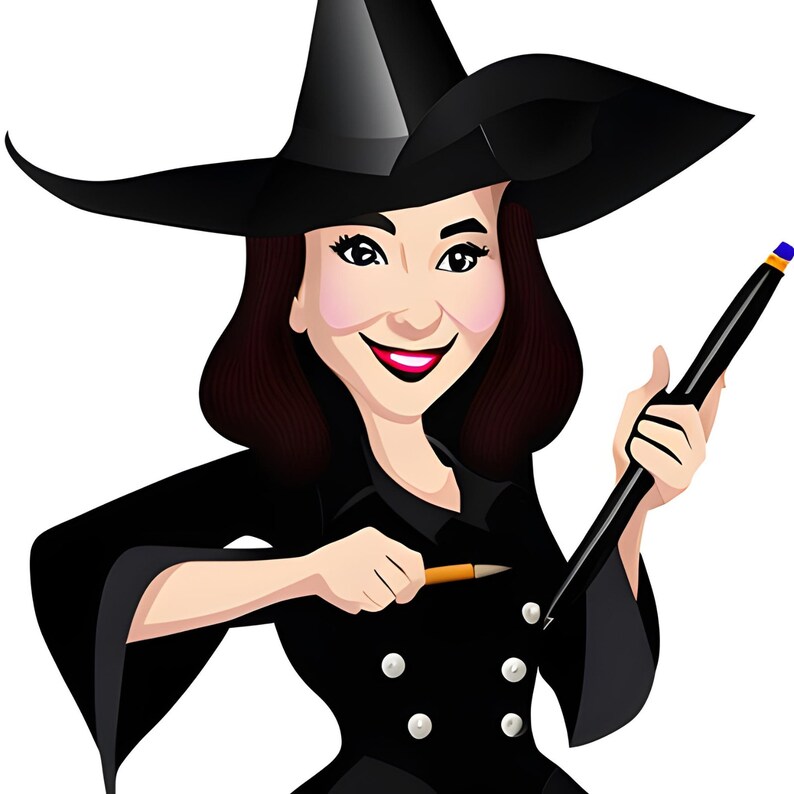Magical Witches Pictures Collection PNG Format - Etsy