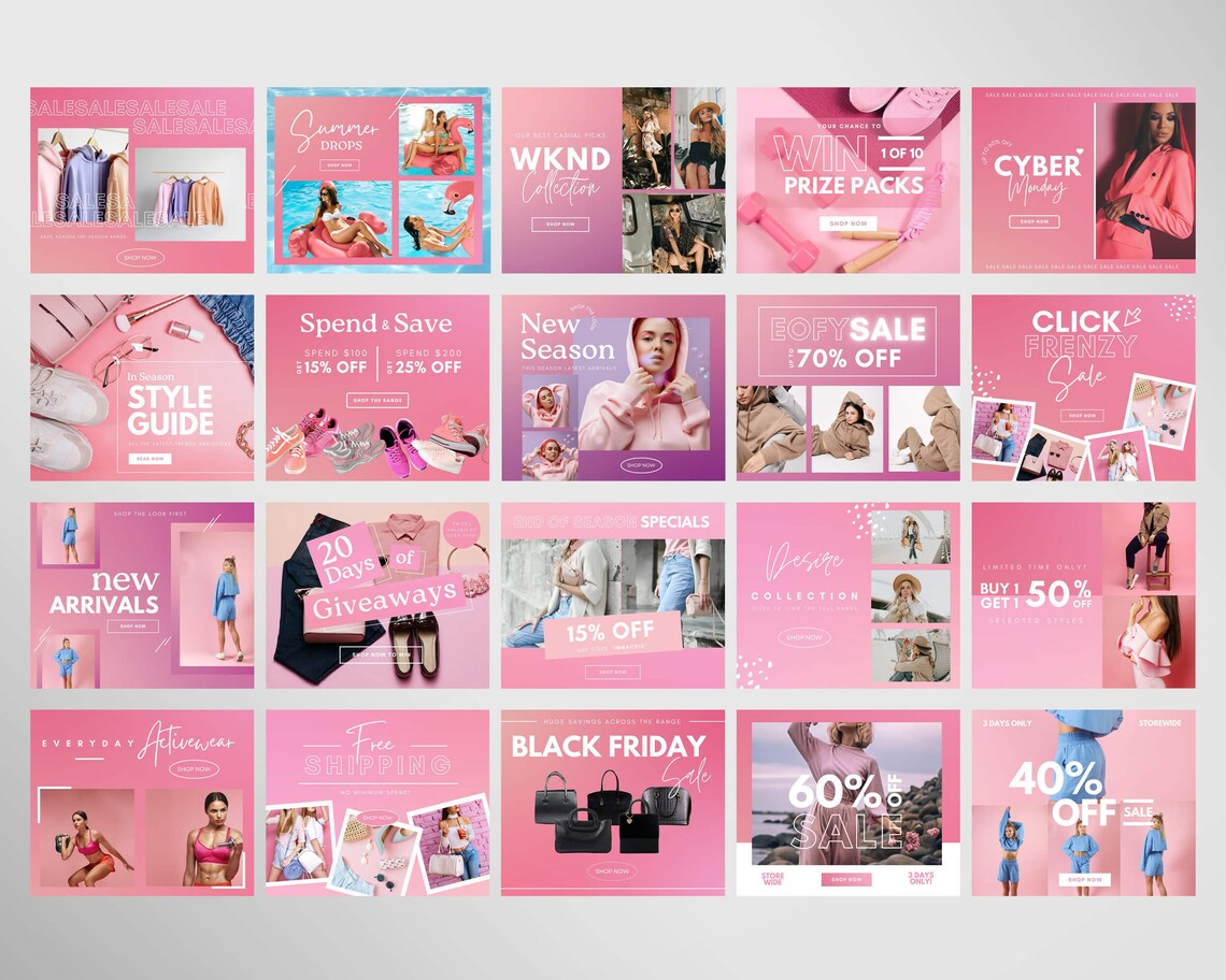 Editable Website Banner Template, Squarespace Web Banner Wix and ...