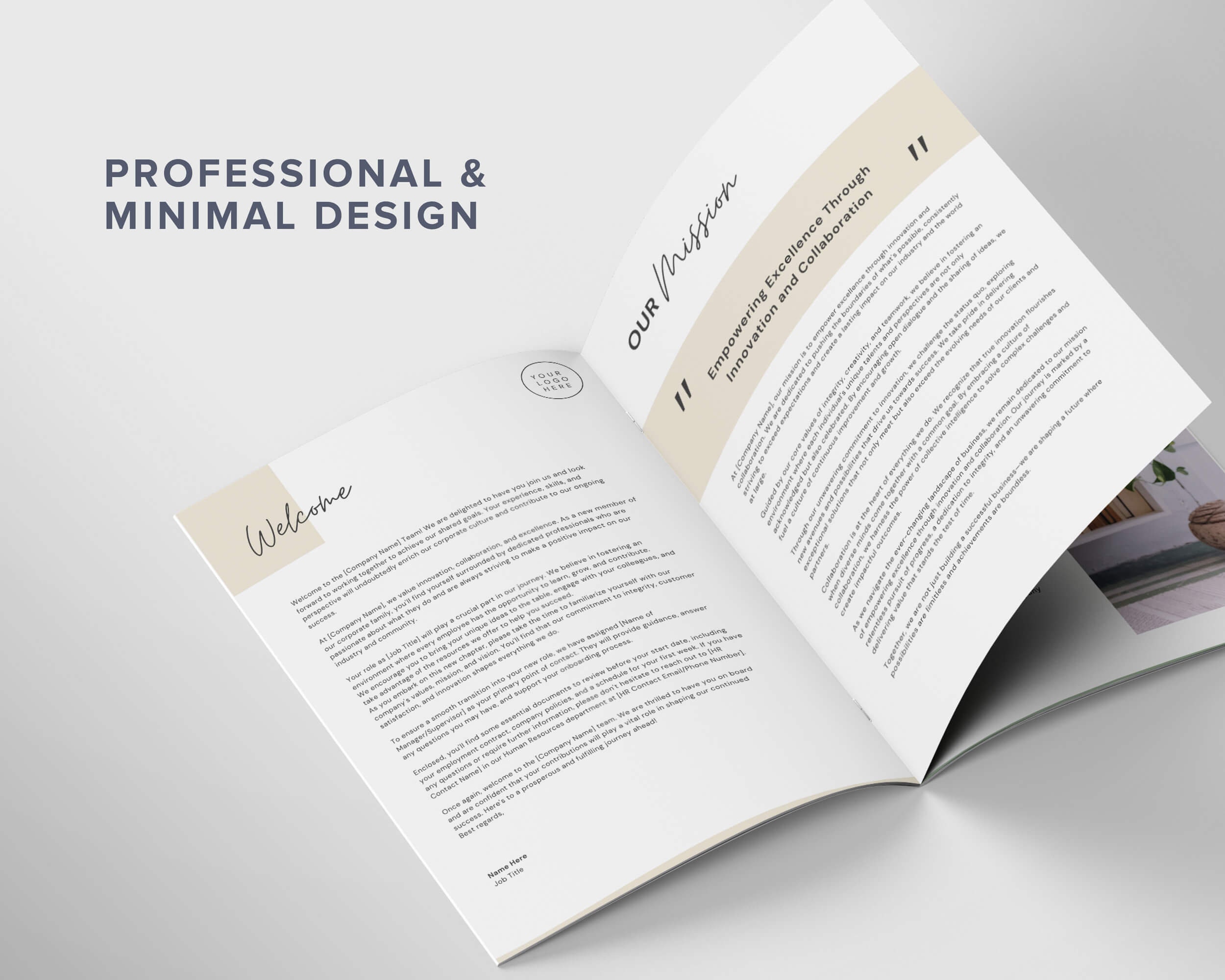 New Employee Welcome Packet | Canva Template | Onboarding Packet ...