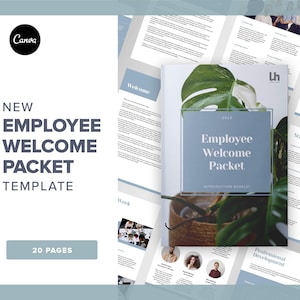 New Employee Welcome Pack Editable Template | Staff Onboarding Canva ...