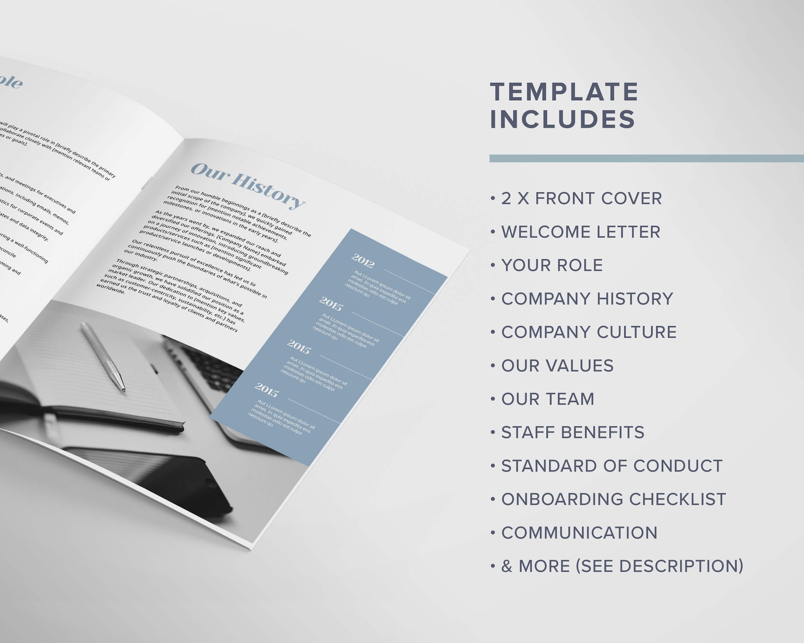 New Employee Welcome Pack Editable Template | Staff Onboarding Canva ...
