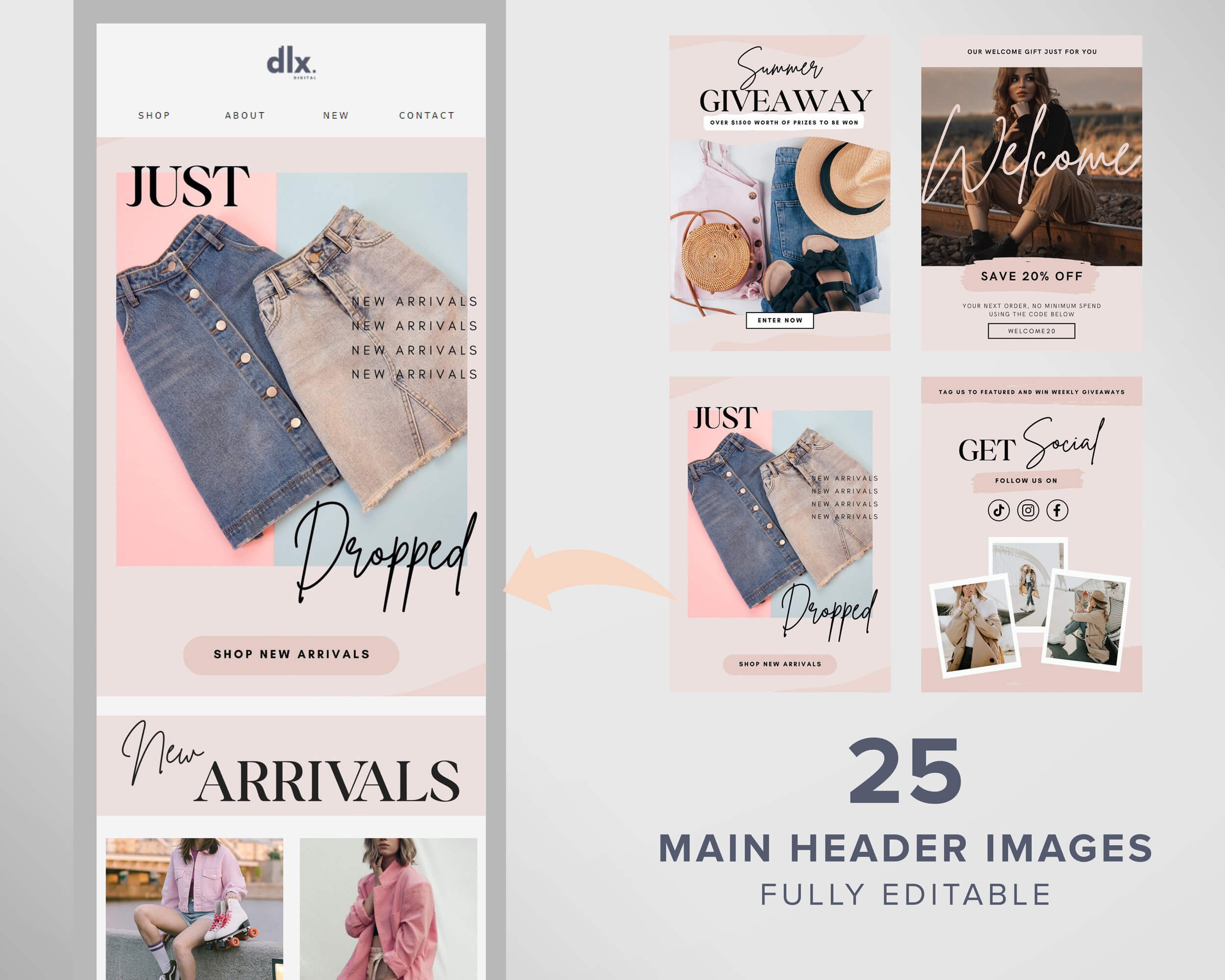 Editable Email Flow Template Klaviyo & Mailchimp, Email Marketing Canva ...