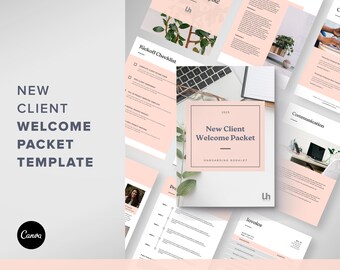 Client Welcome Packet New Client Onboarding Canva Template - Etsy